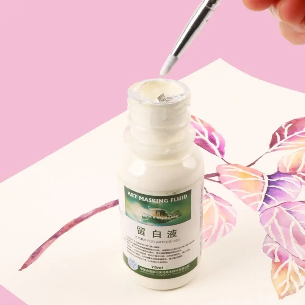 1PC Watercolor Media Masking Ink The White Liquid Of Syringin White Gel ...