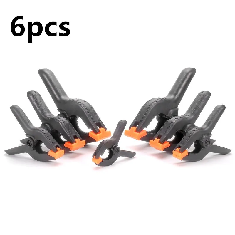 6pcs/lot 2/3/4inch Plastic Nylon Adjustable Woodworking Clamps Wood ...