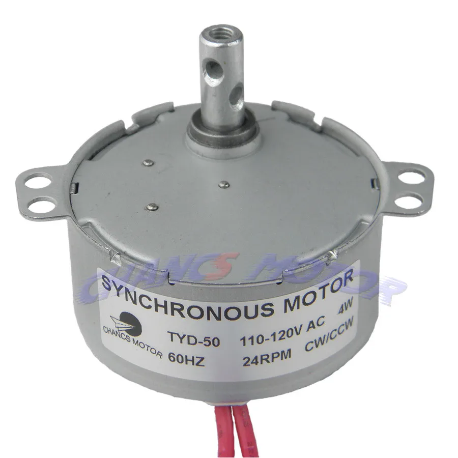 TYD-50-Synchronous-Motor-110V-AC-24RPM-CW-CCW-4W-Torque-1-2Kg-cm-Slow ...
