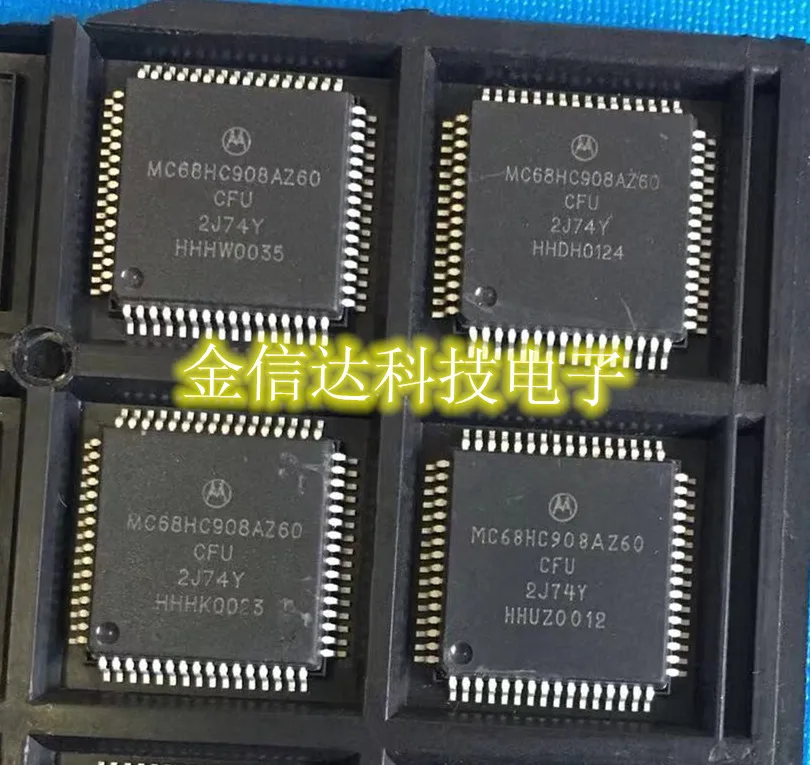 1pcs/lot MC68HC908AZ60CFU 2J74Y MC68HC908 QFP64 Car chip car IC In ...