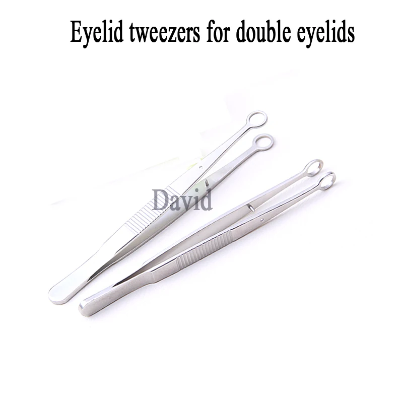 Pinzas oftálmicas de acero inoxidable para ojos, artefacto de párpados ...