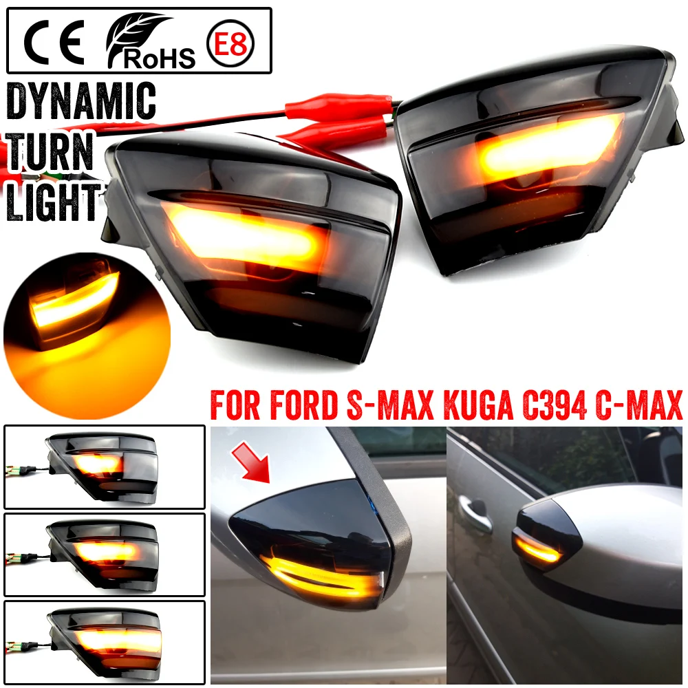 2X-LED-Dynamic-Turn-Signal-Light-Side-Mirror-Sequential-Blinker ...