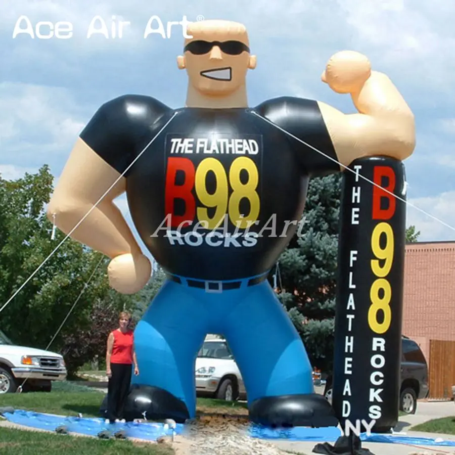 Inflatable Character Fitness Man Inflatable Muscle Man For Advertising ...