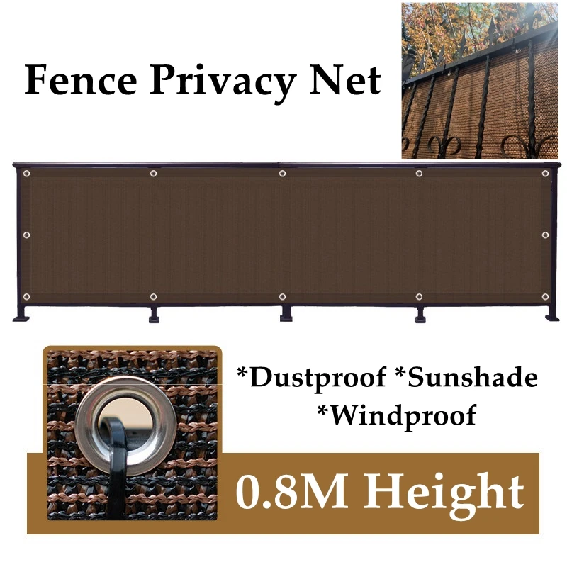 Height-0-8M-Coffe-Brown-Color-Garden-Fence-Privacy-Screen-Thicken ...
