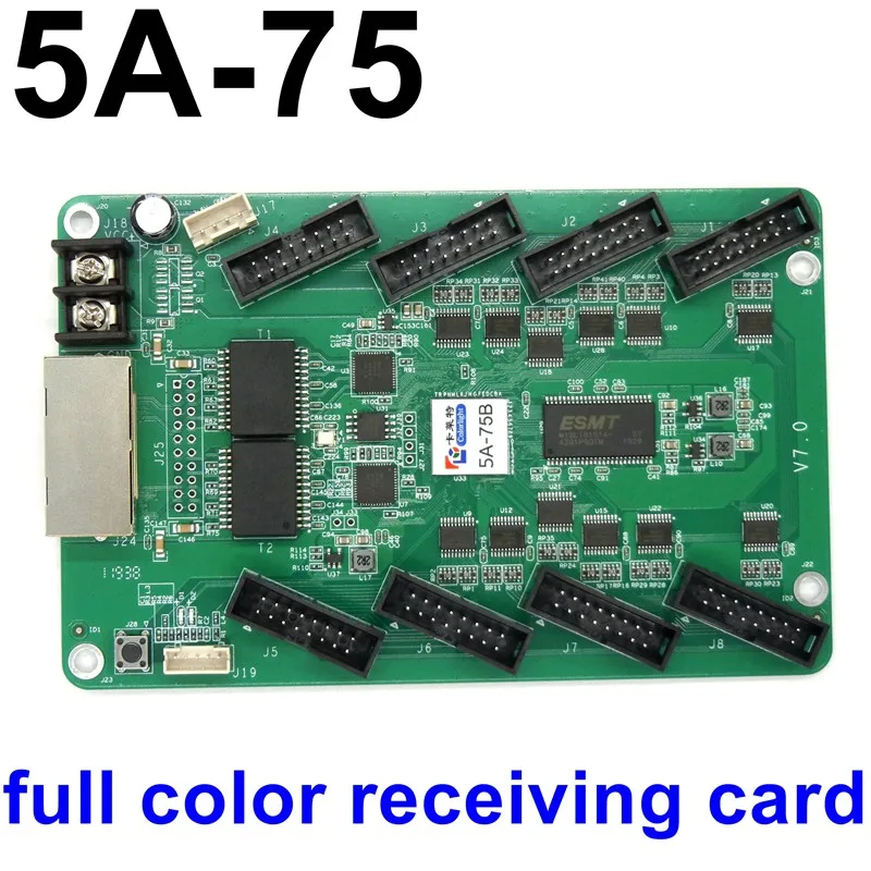 5A 75 Full Color Receiving Card RGB Led Controller HUB75 Included High ...