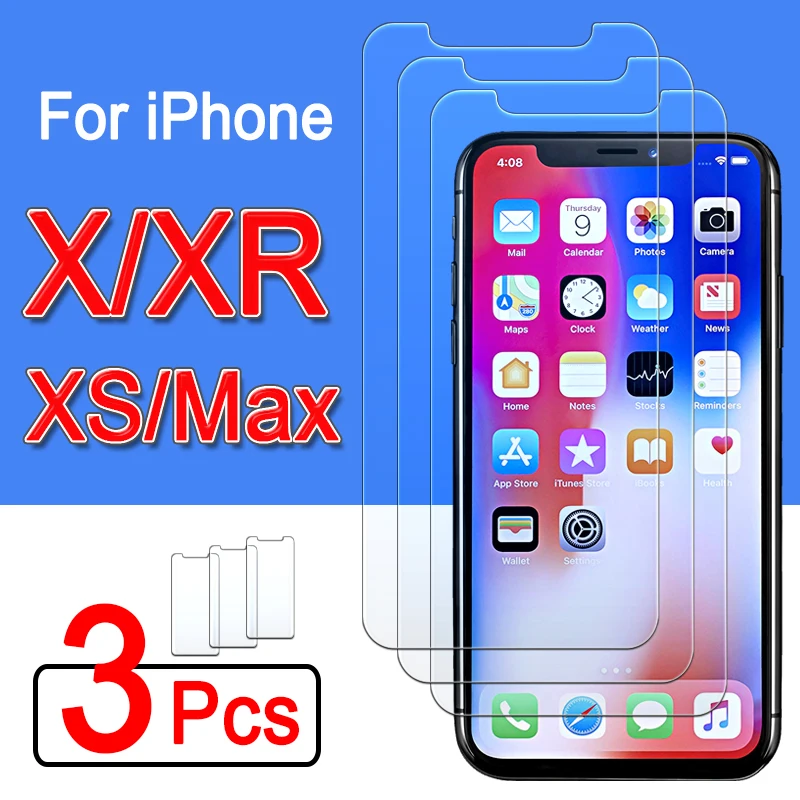 Xmax Screen Protector On For Apple Iphone X Xs Max Xr Tempered Glass I ...