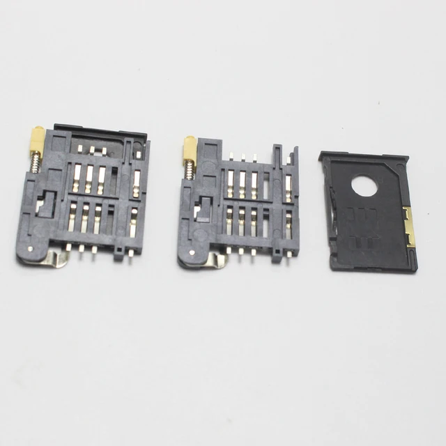 2/5pcs Micro SD card slot connectors T-Flash Common style size TF card ...