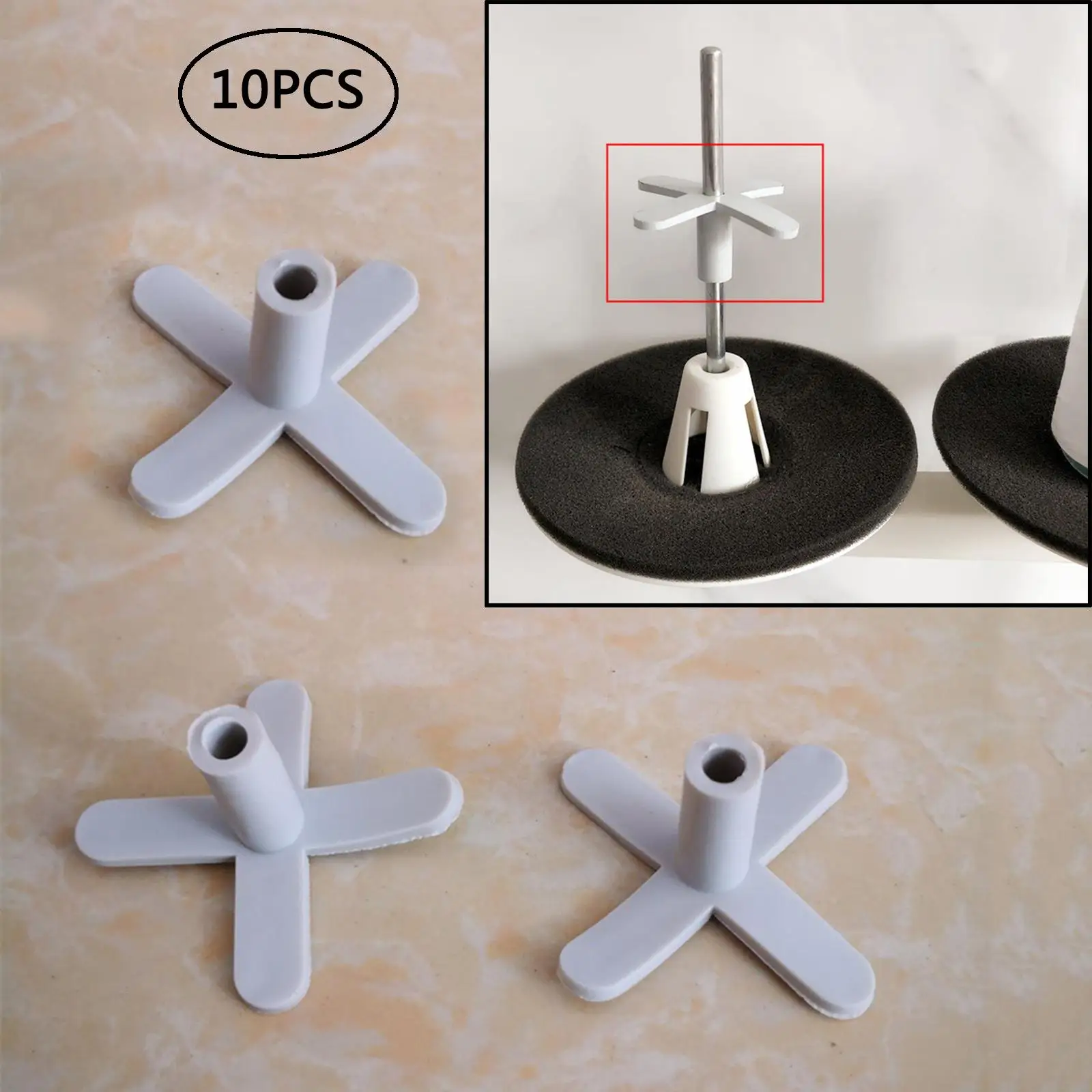 10pcs/lot Plastic Coil Cross Stand Thread Spool Cone Holder For ...