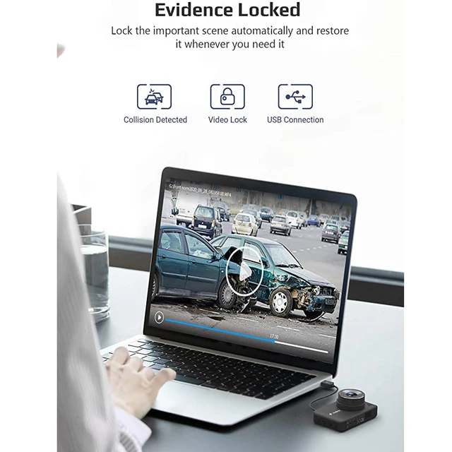 ViviLink T20X Dash Cam 2.5K Camera Car Driving Recorder 3″ IPS Screen ...