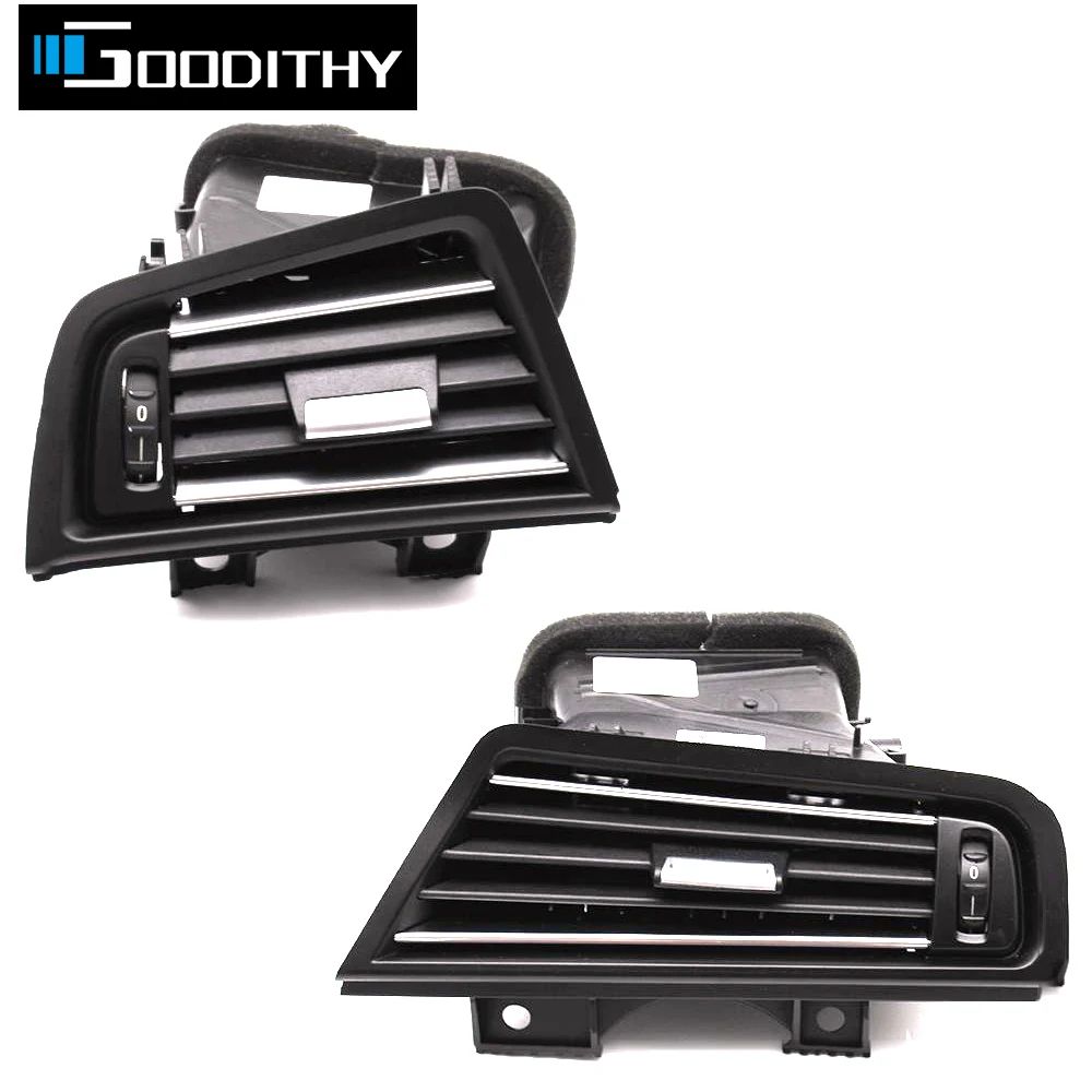 크롬 블랙 왼쪽 오른쪽 에어컨 AC 환기구 그릴 어셈블리, BMW 5 시리즈 F10 F11 F18 64229166889 ...