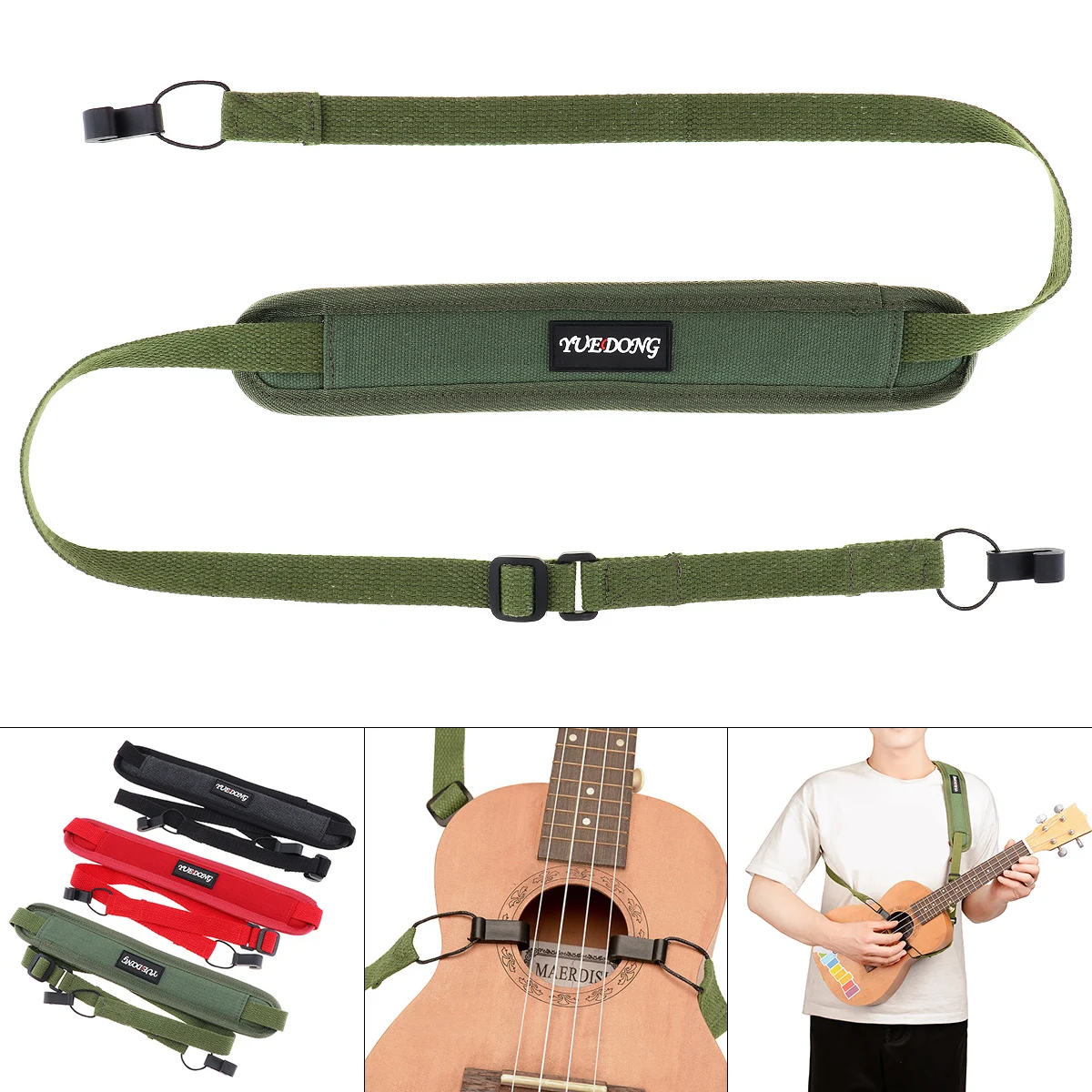 Colourful-Ukulele-Shoulder-Strap-Breathable-Cotton-Punch-Free-Double ...
