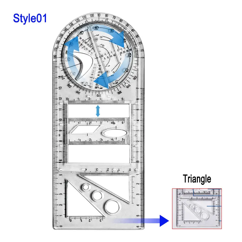 Multifunction Geometric Ruler - Gifts for idea