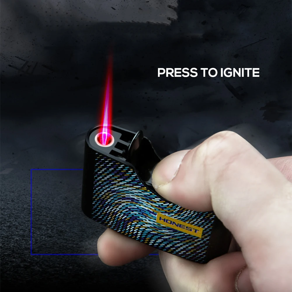 HONEST-Red-Flame-Torch-Lighter-Butane-Gas-Type-Lighter-Refillable ...