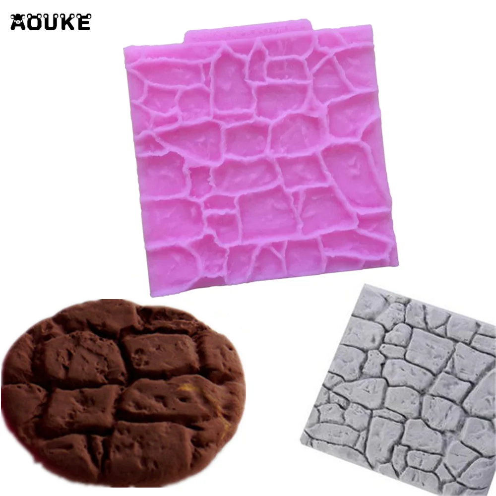 Wall Texture Silicone Mold Diy Epoxy Resin Cake Baking Decoration ...