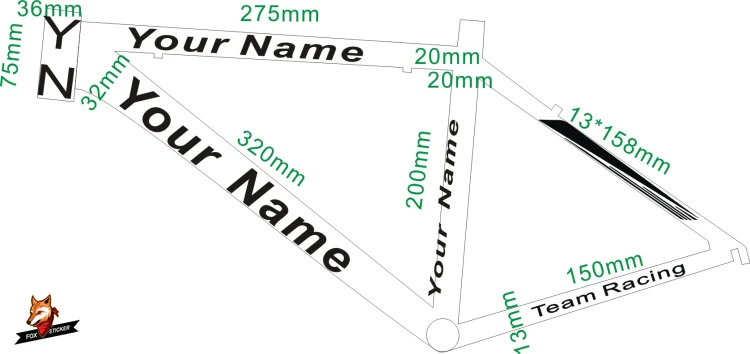 Personalised Name Bike Sticker | atelier-yuwa.ciao.jp