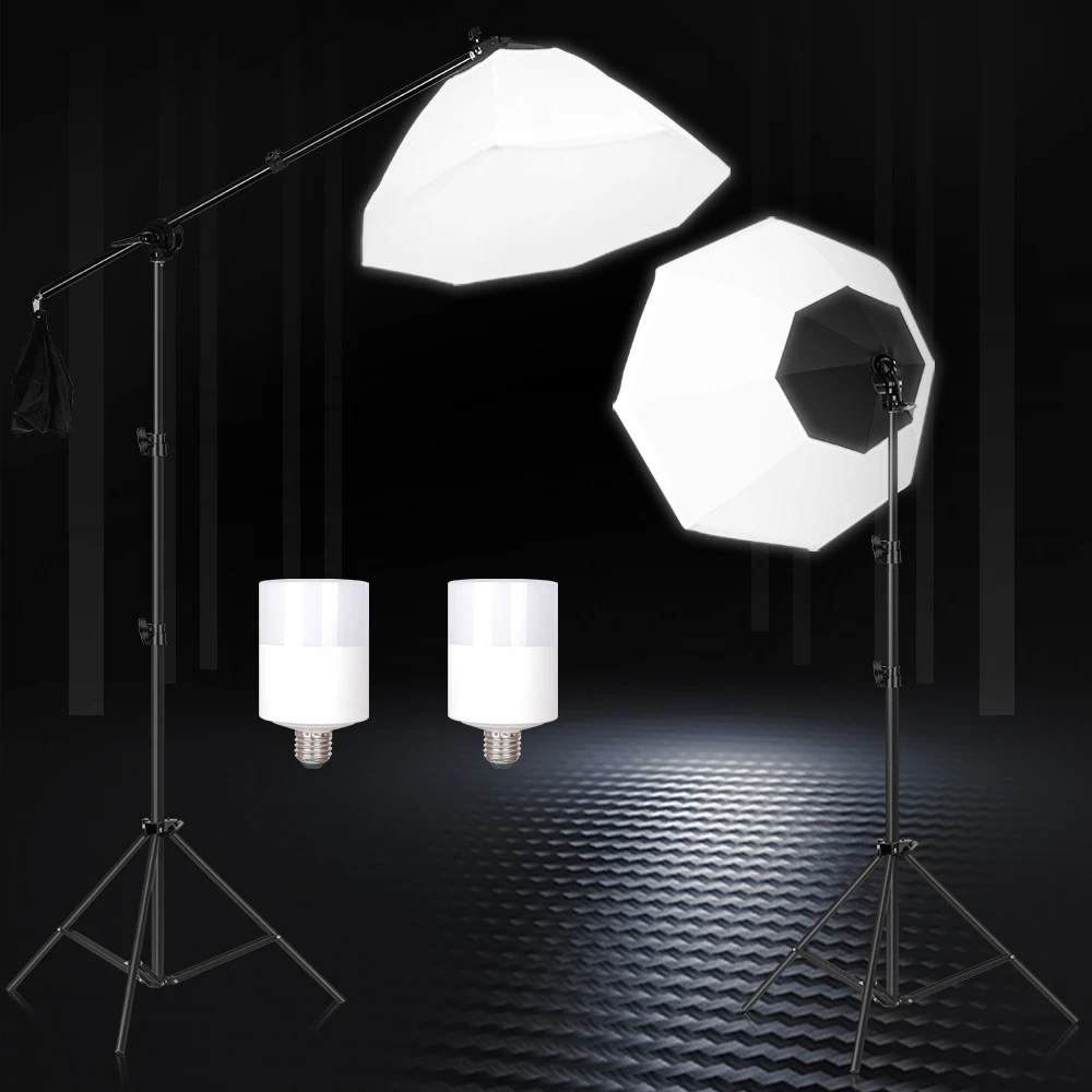 Sh-Soft-Box-Lighting-Kits-Octagon-Softbox-With-Boom-Arm-Studio ...
