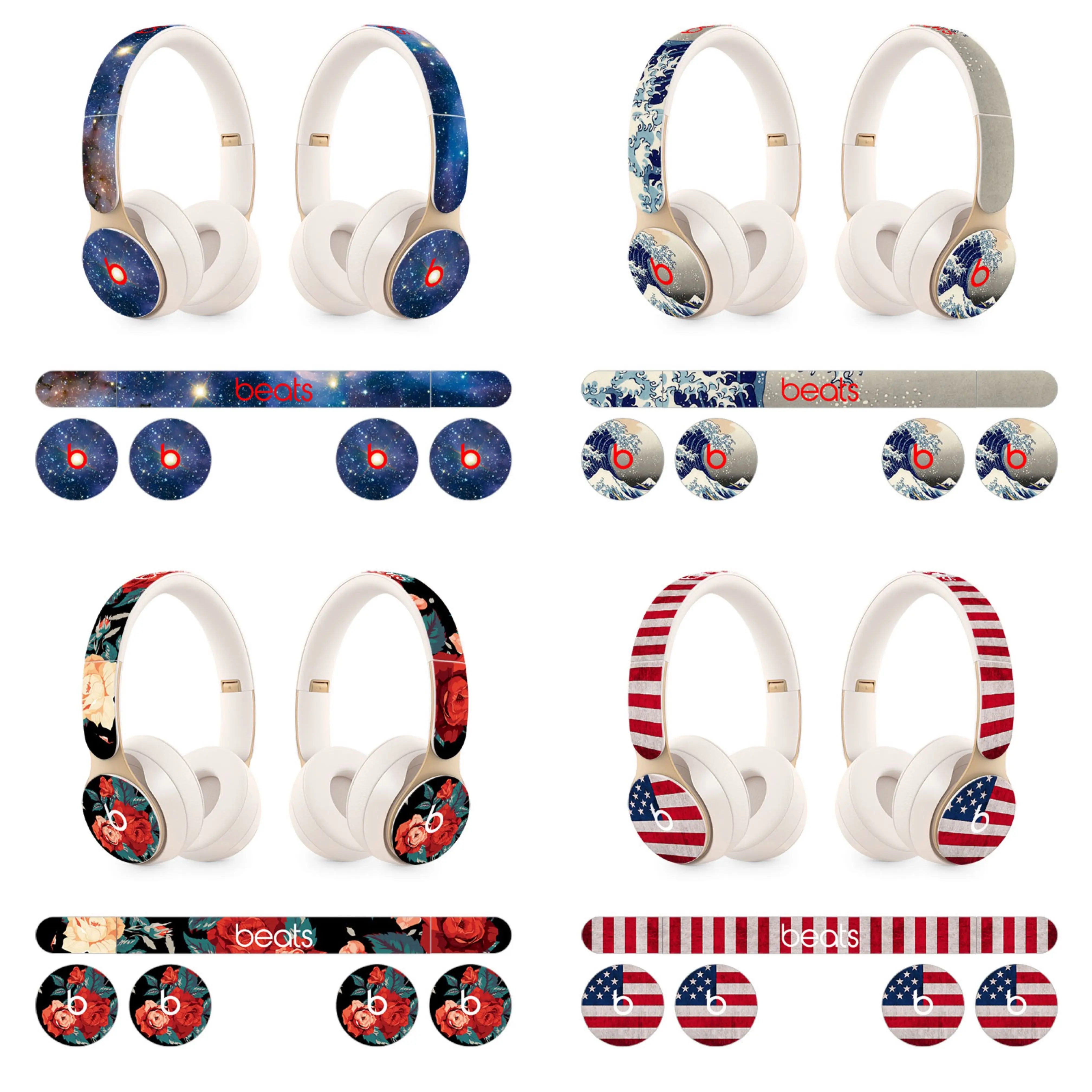 Cute Design Headphone Sticker Vinyl Decal Skin For Beats Solo Pro ...