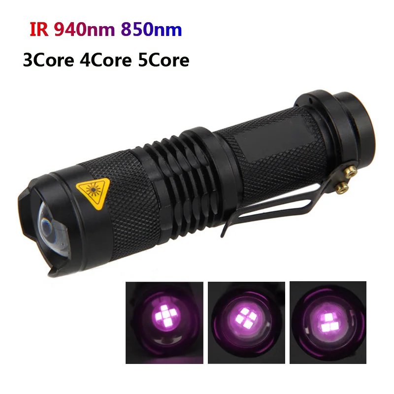 Zoomable-Flashlight-Infrared-940nm-3Core-Aluminum-Flashl-Light-IR-940nm ...