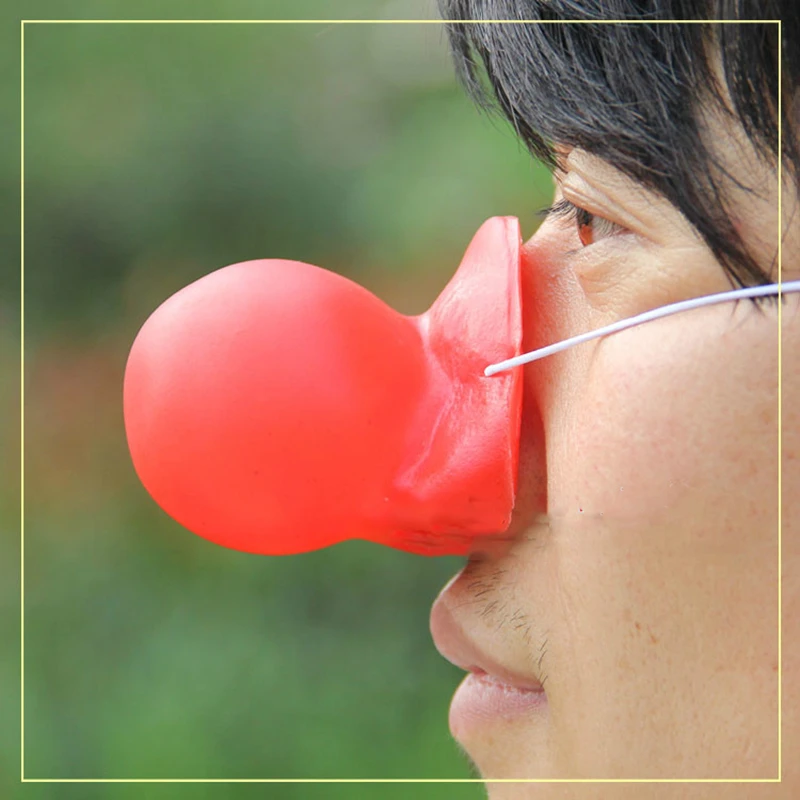 Soft rubber clown nose magic tricks Cute Clown Nose Red Sponge Nose ...