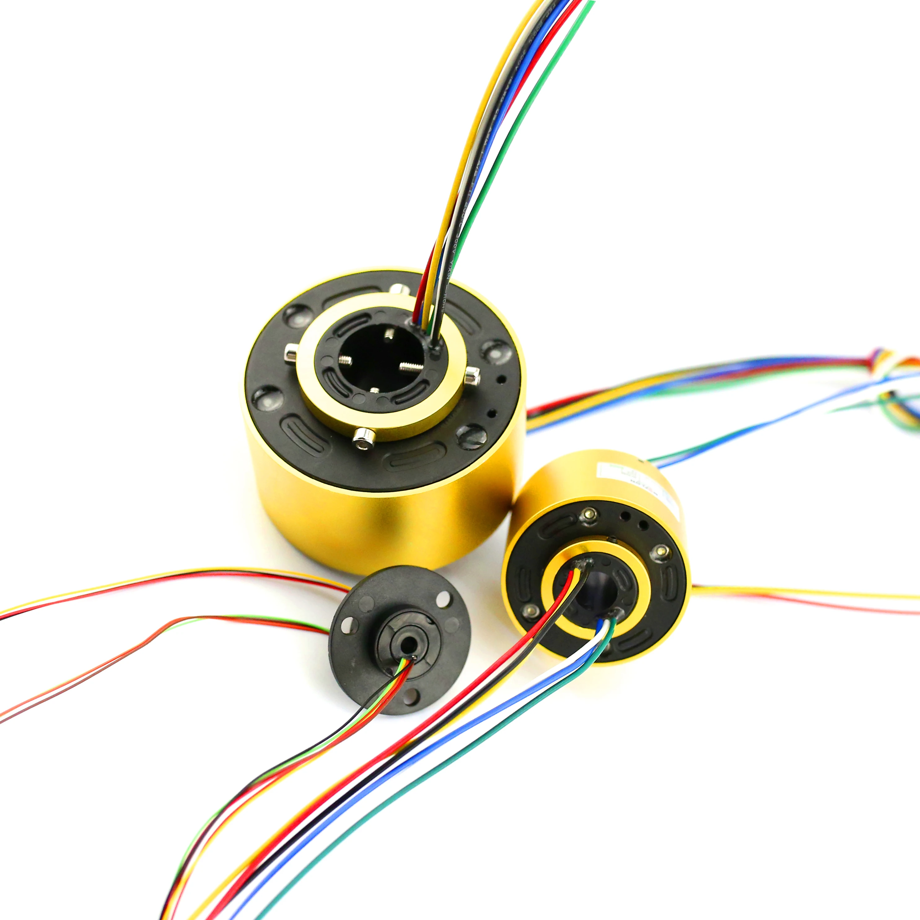 Electric Slip Ring With Hole Diameter 12.7mm Od 42mm 12 Wires Through ...