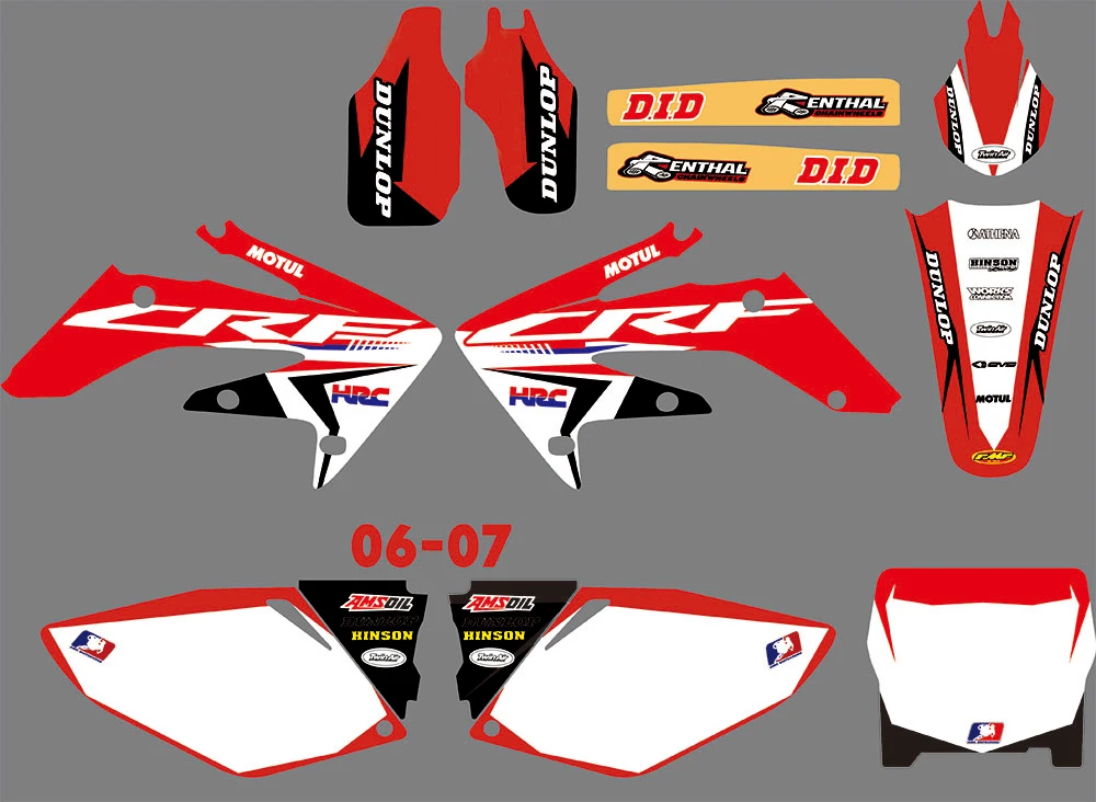 Kit gráfico de calcomanías para motocicleta, decoración Dekor para ...