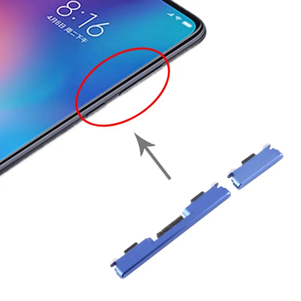 Side Keys for Xiaomi Mi 9 Power Button and Volume Control Button ...