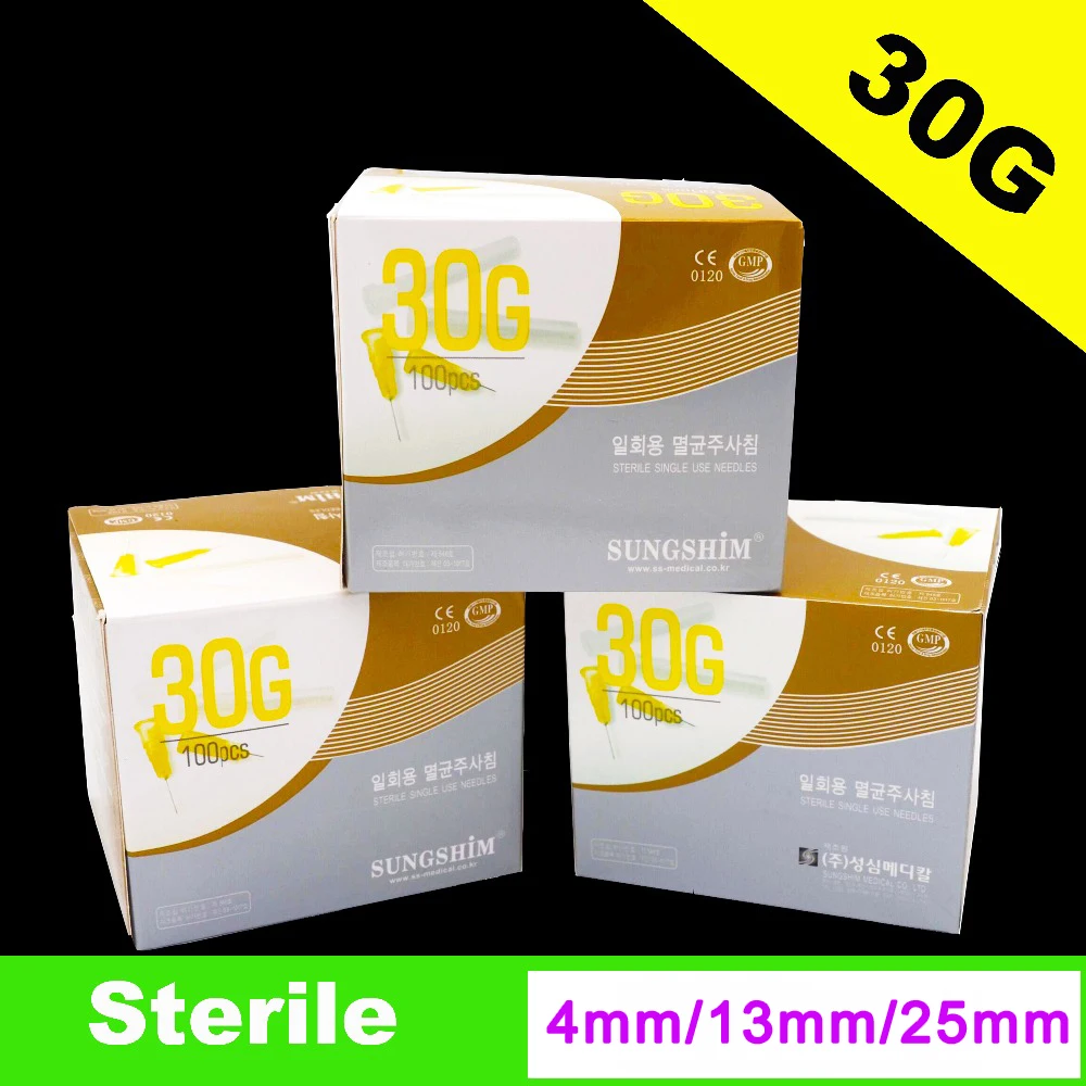 Disposable Painless Small Needle 30G * 4mm ,30G * 13mm , 30G * 25mm ...