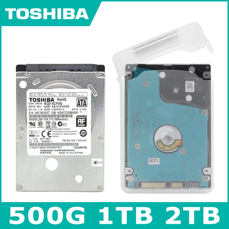 Toshiba 1TB 2TB 500G 2.5" SATA HDD Internal Hard Drive Laptops Notebook 1T 2T Hard Disk Disco ...