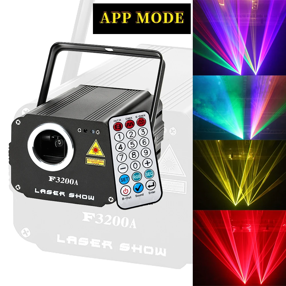 2021 Newest 2w Remote App Dj Laser Light Disco Stage Lighting Wedding ...
