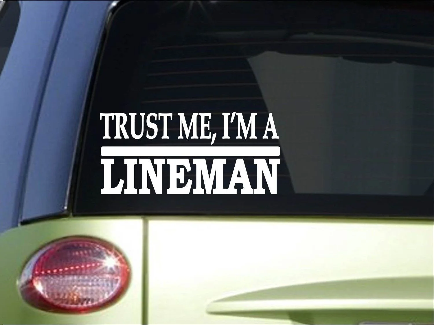 Trust me Lineman 8 inch Sticker decal linemen electric tools power line ...