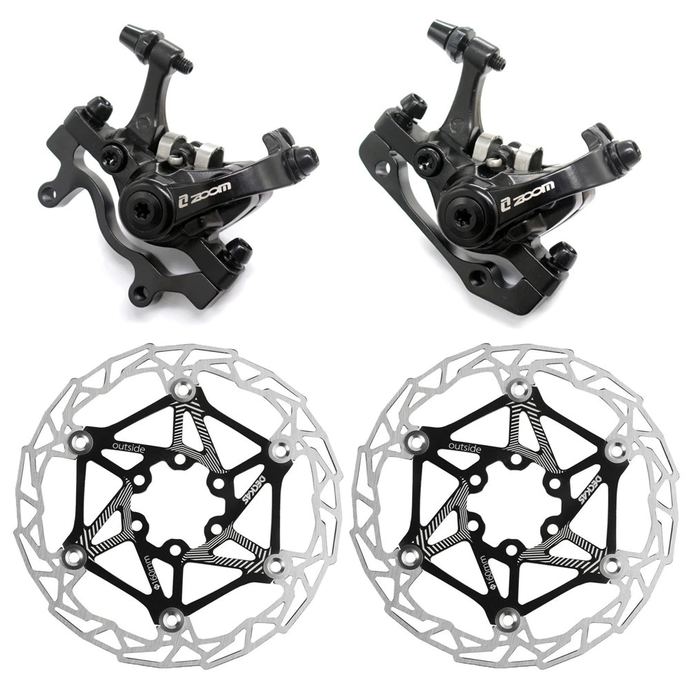 Zoom Db-680 Mtb Bike Brake Hb680 Bicycle Brakes Caliper With Rotors ...