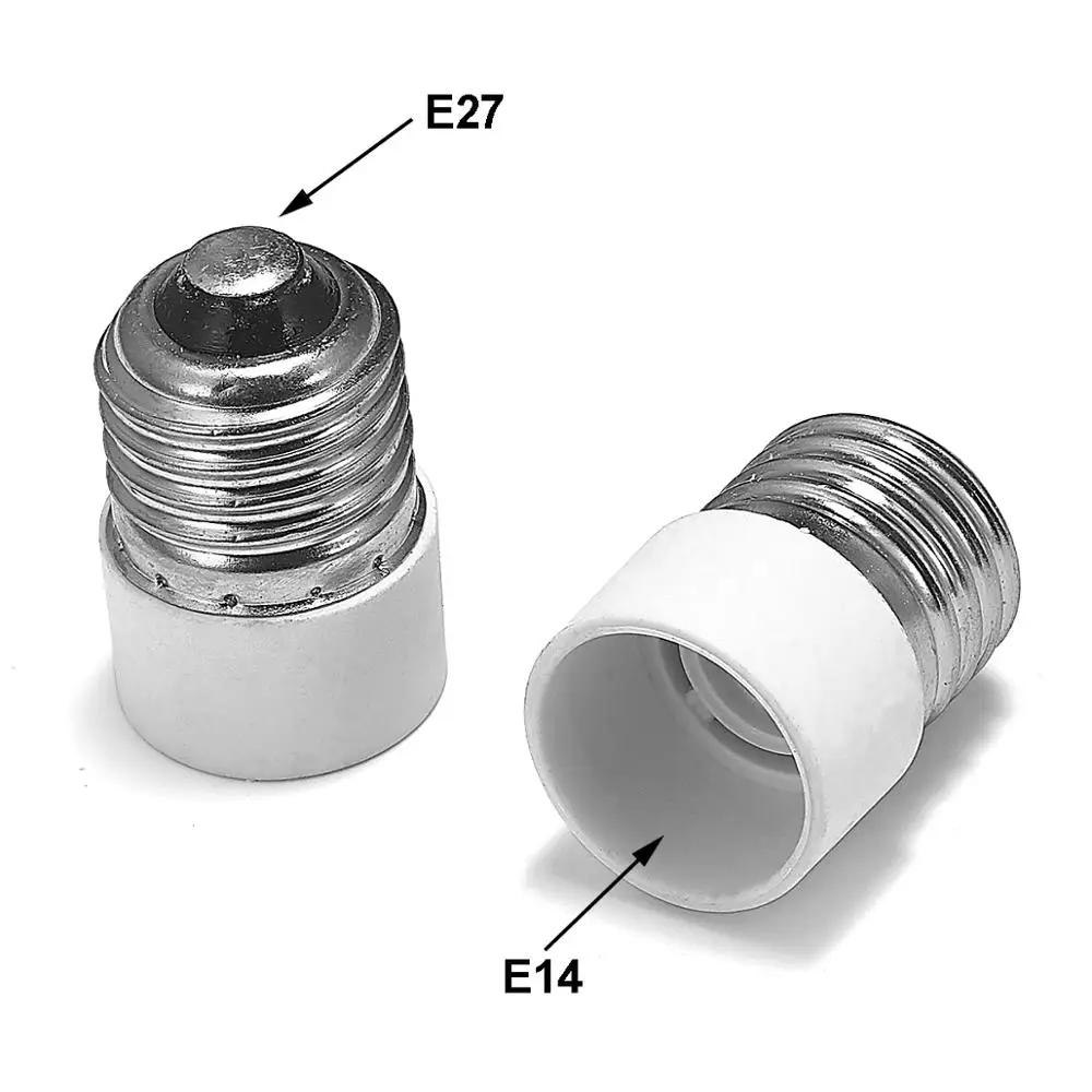 E27 to E14 Adapter E26 to E14 Lamp Holder Converter Power Adapter Base ...