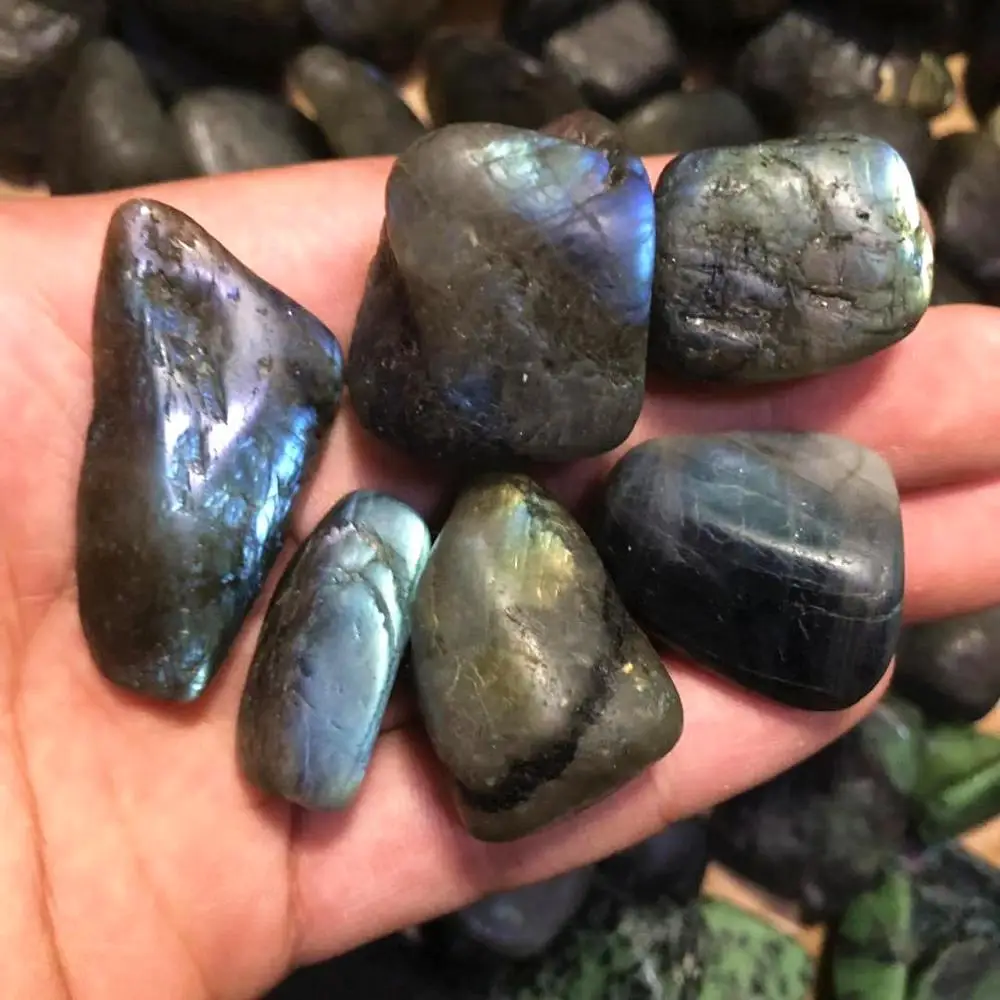 natural labradorite big tumbled stones chakra 100g crystal original ...