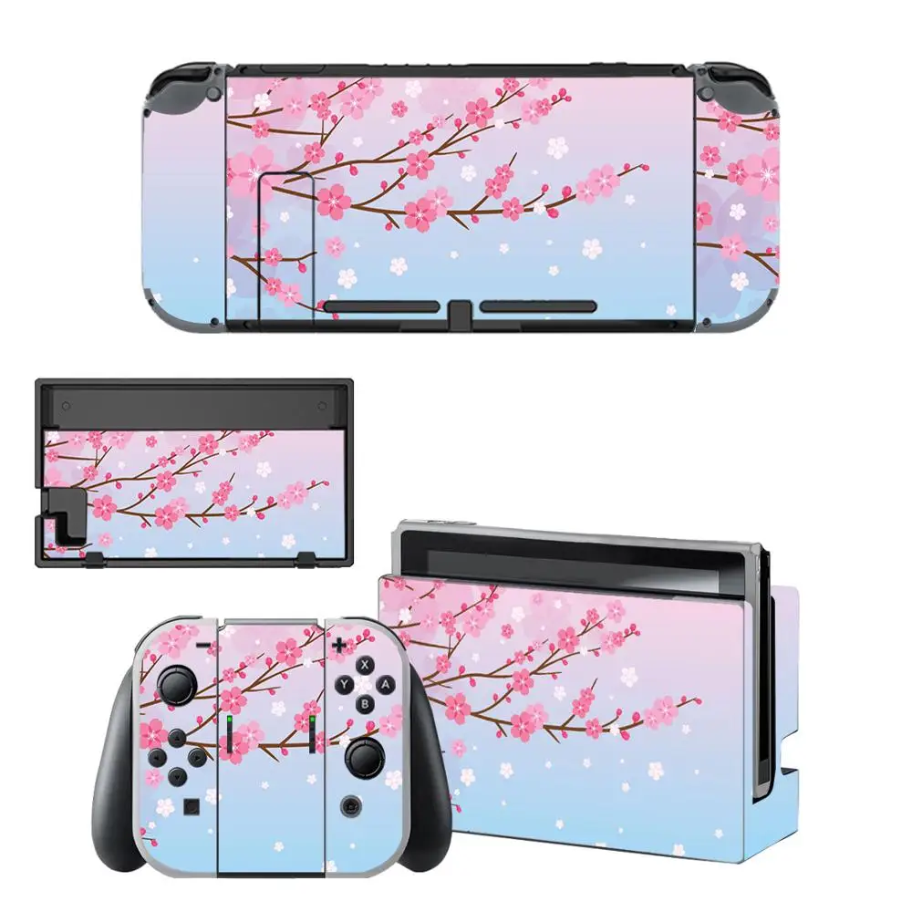Sakura Cherry Blossom Skin Sticker For Nintendo Switch Console And Joy ...