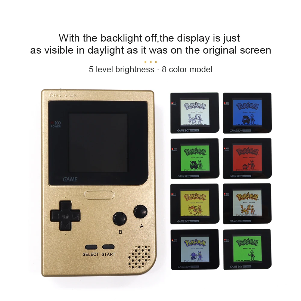 Double-Touch-Version-8-Farbmodi-Game-Boy-Pocket-Console-mit-IPS-LCD-Bildschirm-mit-hoher ...