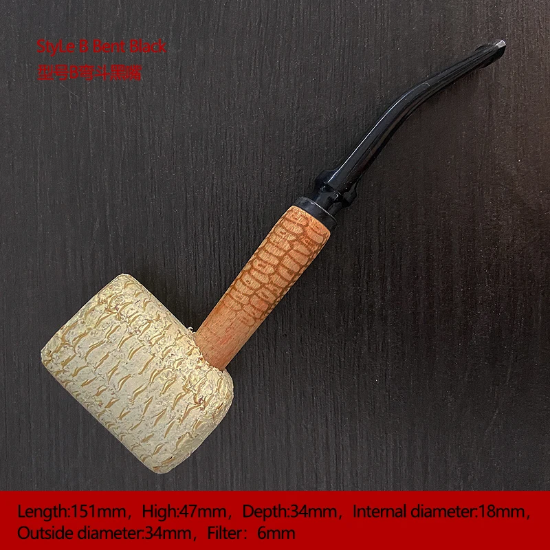 Corn Cob Pipe Smoking