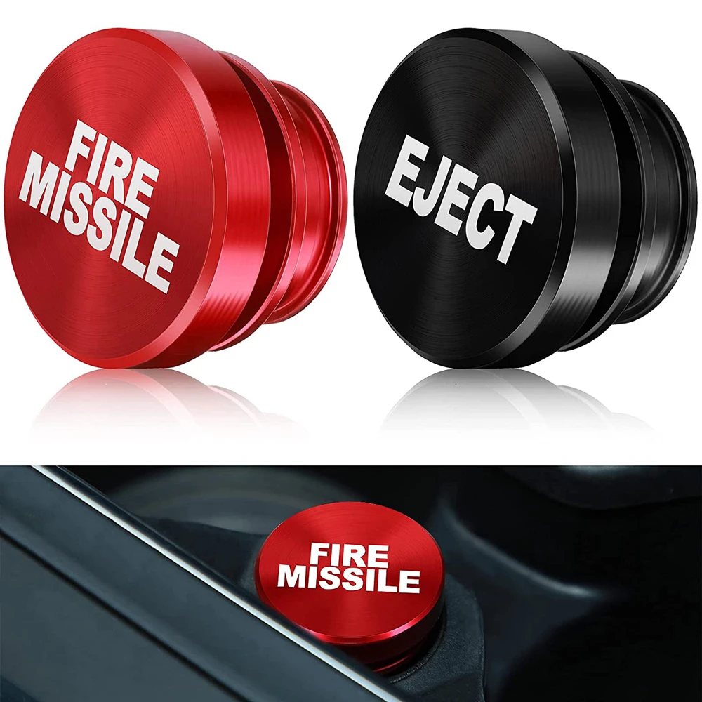 Aluminum Car Cigarette Lighter Button FIRE MISSILE EJECT PANIC Button ...
