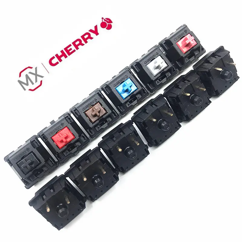 ใหม่ Original Cherry MX Mechanical Keyboard เงินสีแดงสีดำสีน้ำเงินสี ...