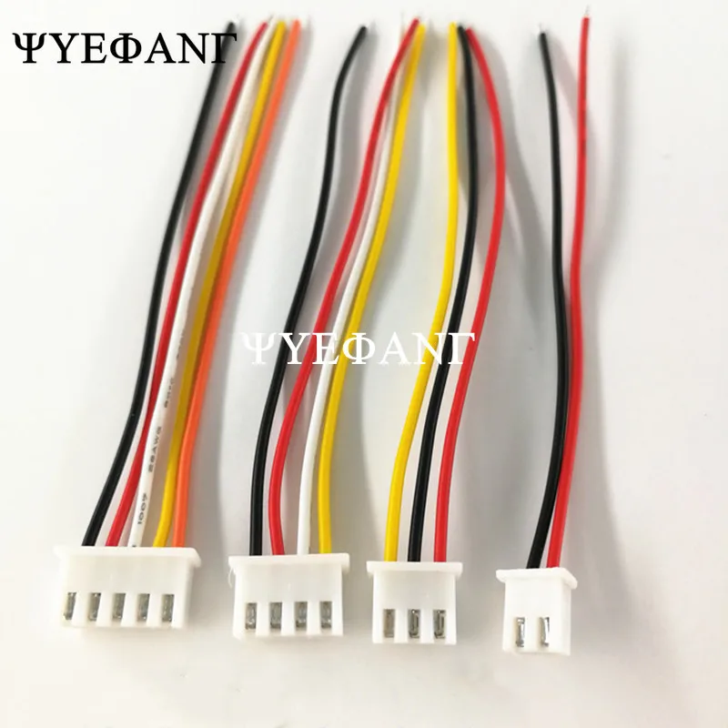 XH 2.54 JST 커넥터 플러그 와이어 케이블 10cm, 길이 26AWG 2/3/4/5/6/7/8/9/10/12P 싱글 엔드, 10 개|커넥터| - AliExpress