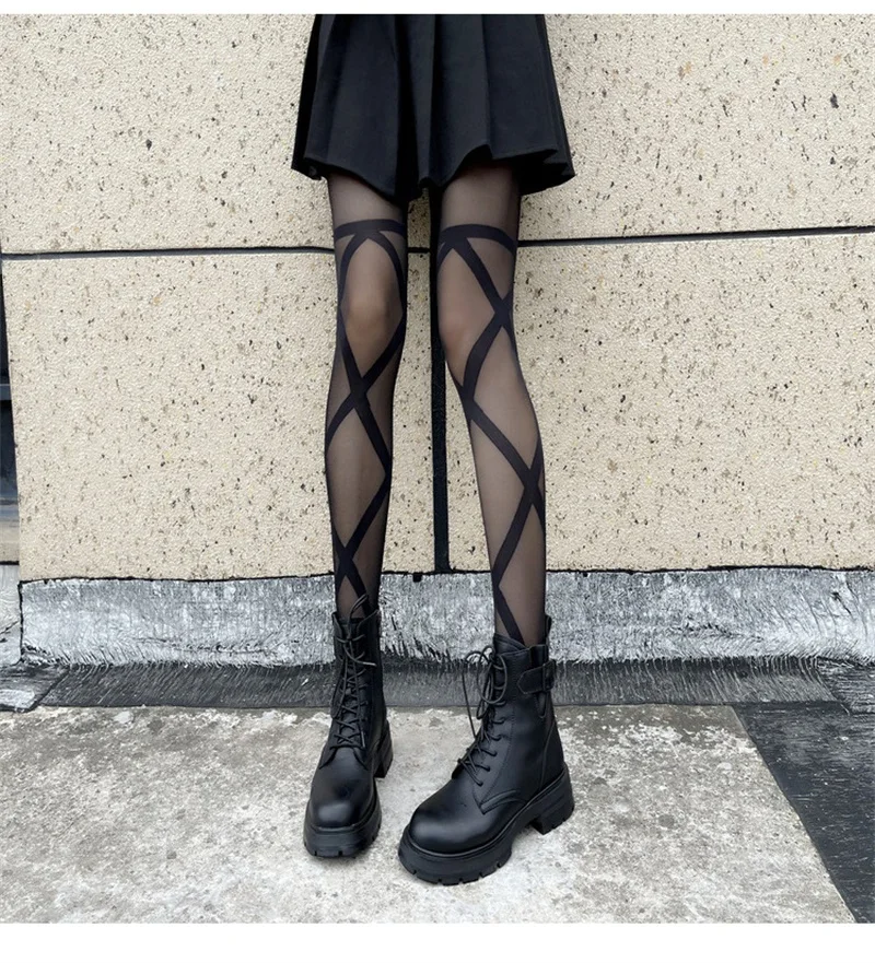 Marron Taille unique Collants 30D à la mode pour femmes, entrejambe ...