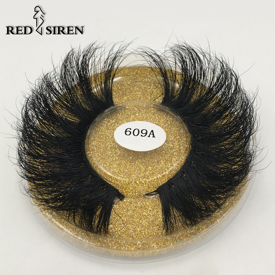 RED-SIREN-25mm-Mink-Eyelashes-Dramatic-Long-Natural-Lashes-Handmade-25 ...