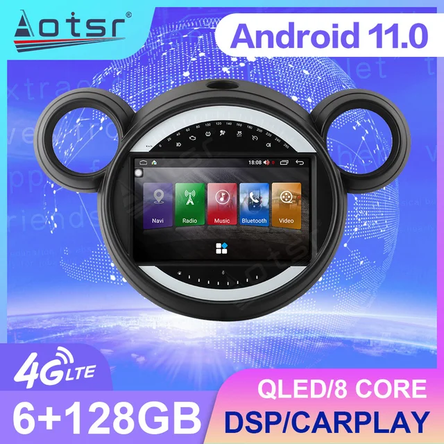 128G Android 11 For BMW Mini Cooper R56 R60 R51 2006-2014 Car Auto ...