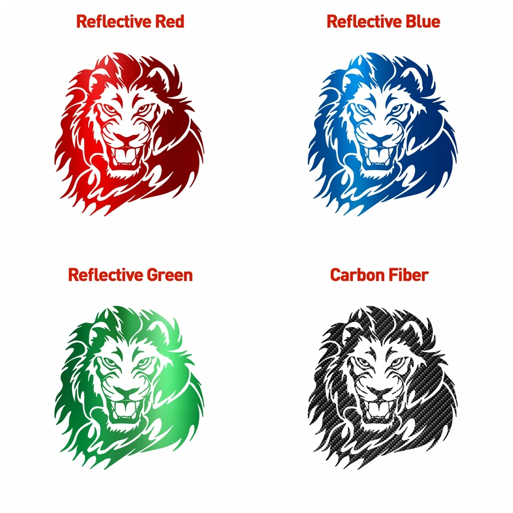 Large 57cmX64cm Lion Car Stickers Cool Vinyl Decal For Cars Head Lion ...