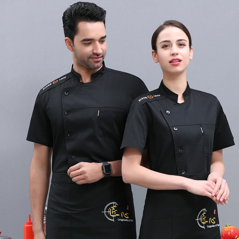High-end chef catering chef uniform men and women advanced suit western ...