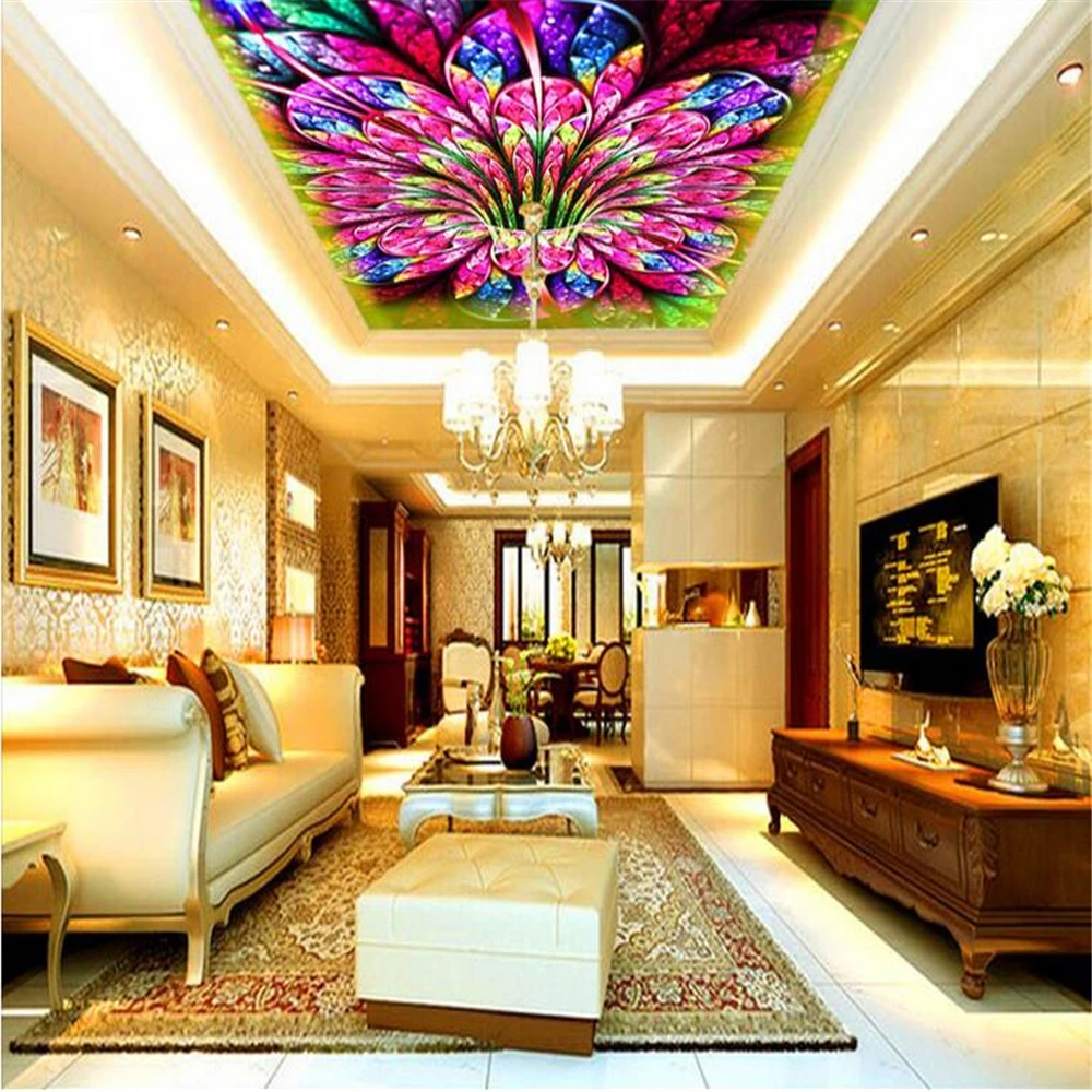 Custom 3d ceilings beautiful scenery wallpapers dreamy abstract ceiling ...