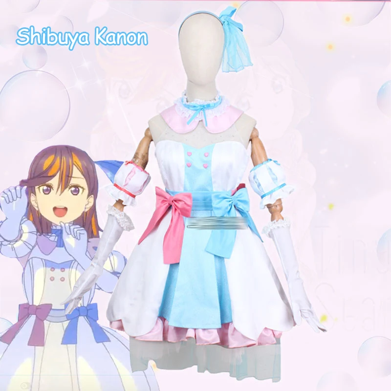Yeni! Anime Lovelive SuperStar Liella Cos Shibuya Kanon Tangkeke küçük ...