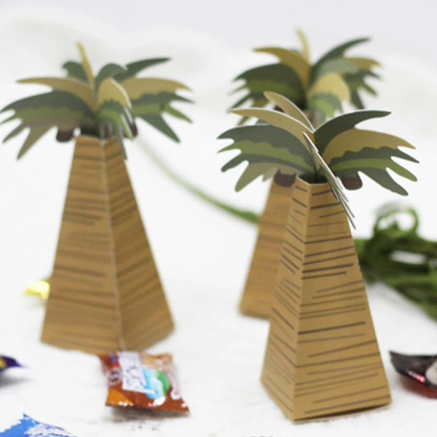 Gift Box Coconut Palm Tree | Coconut Tree Candy Box | Wedding Gift Palm ...