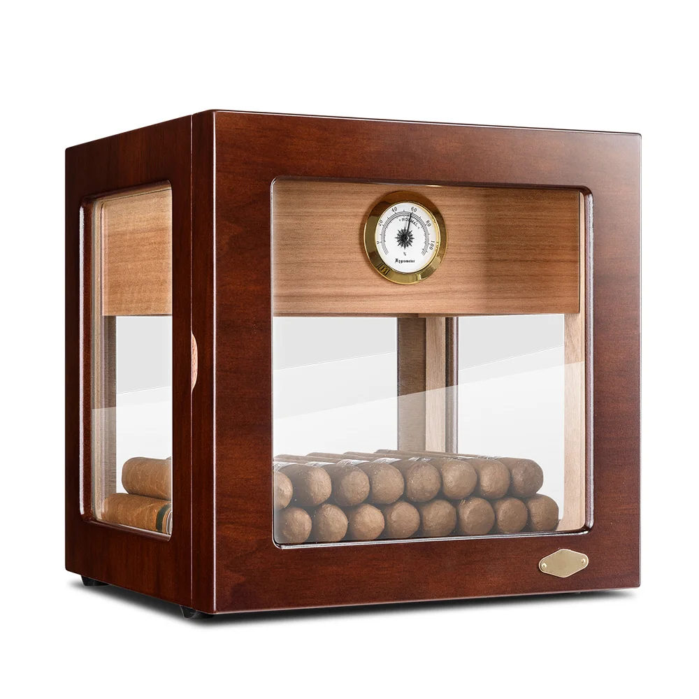 Luxury Cigar Humidor Piano Paint Cigar Humidor Fit 150 Cigars Double ...