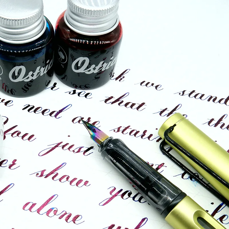 5ml Vintage Sheen Color Calligraphy Glass Dip Pen Ink Refilling Non ...