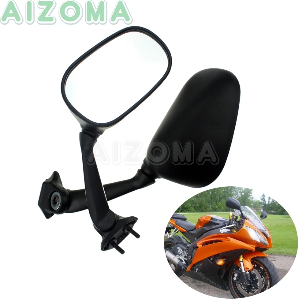 2pcs-Pair-High-Quality-Motorcycle-Bolt-on-Mirrors-Black-Rearview-Side ...